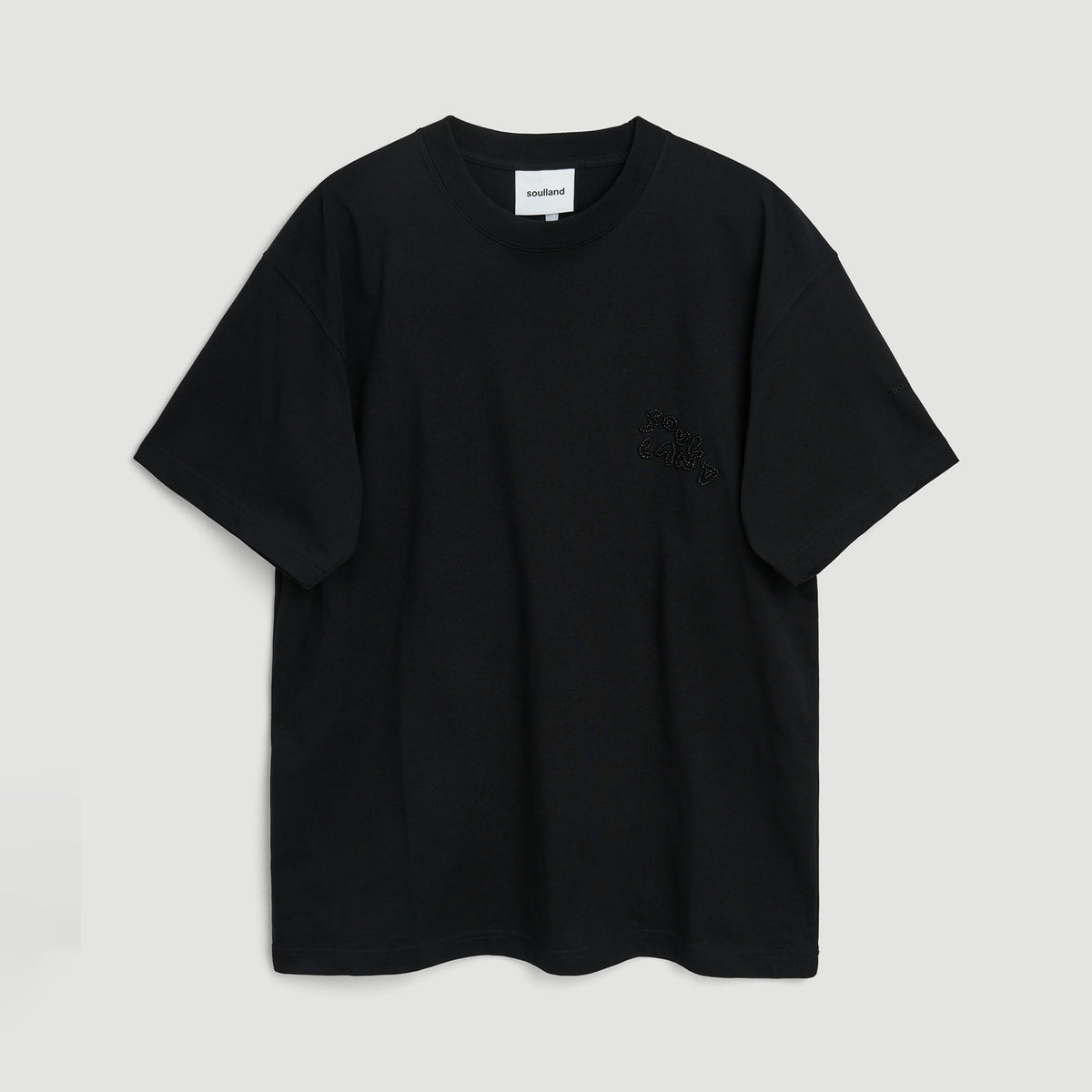 KAI T SHIRT BEADED LOGO - BLACK – LOCUS