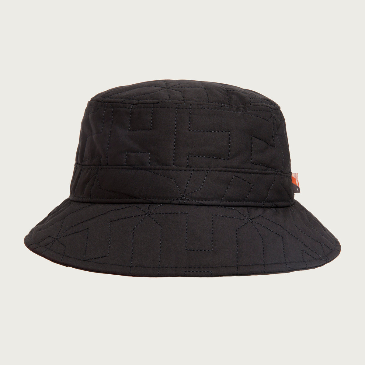 QUILTED BUCKET HAT - BLACK – LOCUS