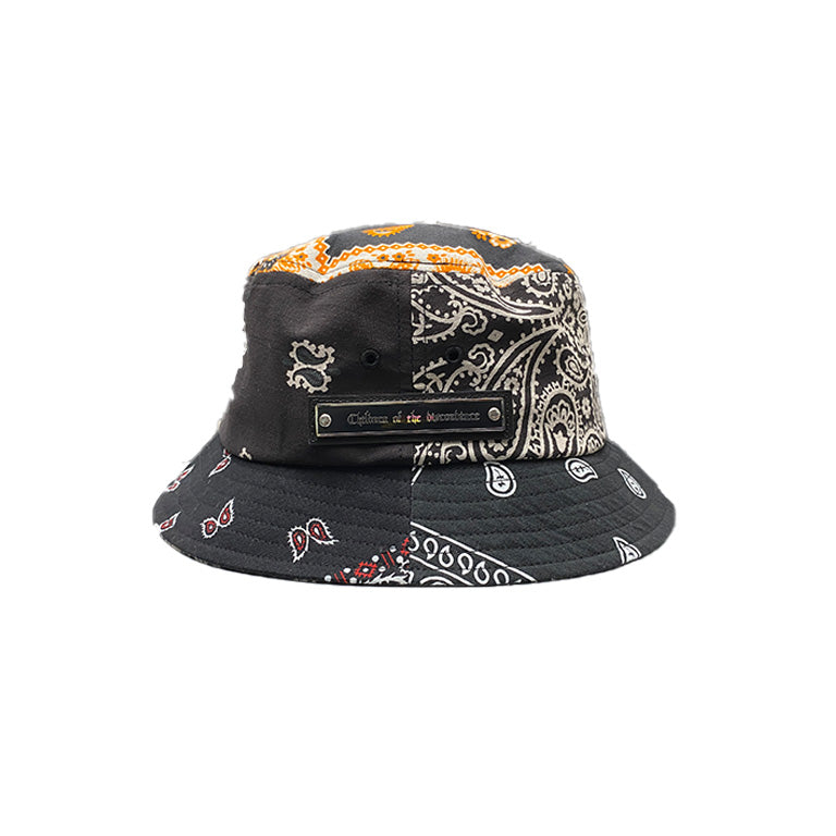 BANDANA BUCKET HAT B - BLACK – LOCUS